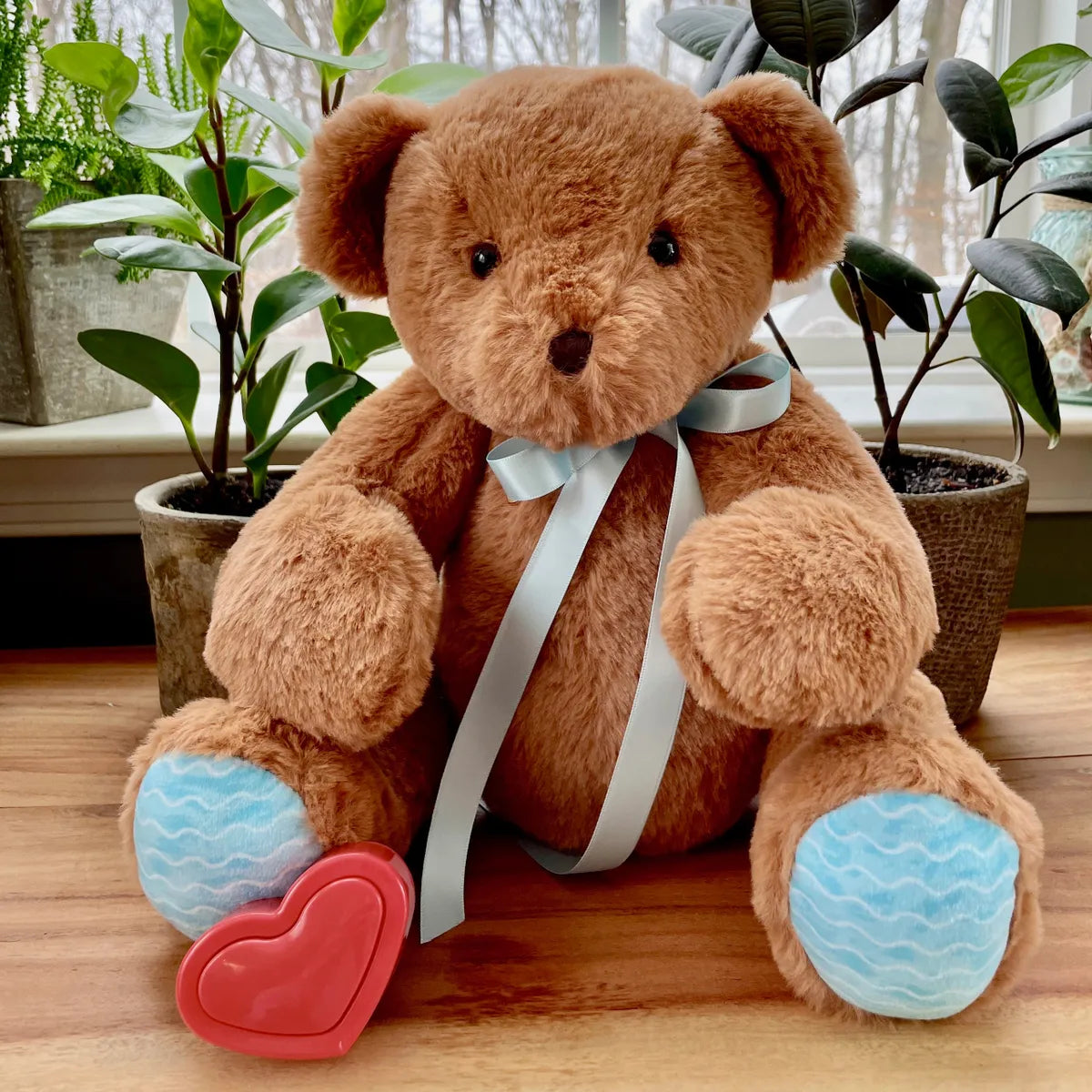 Heartbeat Bear: 16" Bear with a Recorder, Ocean Paws